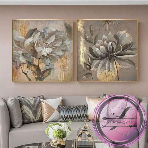 Jual lukisan panel bunGa dekorasi dinding modern - no frame - Kab ...
