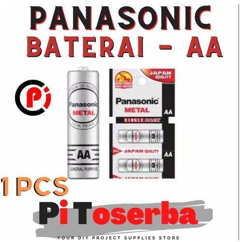 Jual PANASONIC Metal Baterai AA 2A Single Pack Battery Japan Quality ...