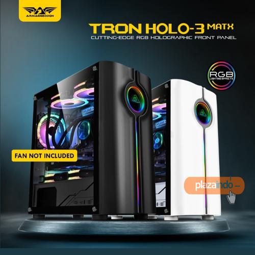 Jual Casing Armaggeddon TRON HOLO 3 m-ATX RGB Holographic - Case ...