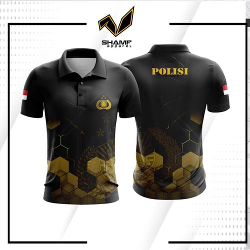 Jual JERSEY POLISI POLRI DRI-FIT CUSTOM / BLACK GOLD - KERAH, S - Kota ...