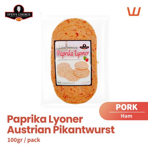 Jual Paprika Lyoner Austrian Pikantwurst Pork Ham Babi 100gr Sven's ...