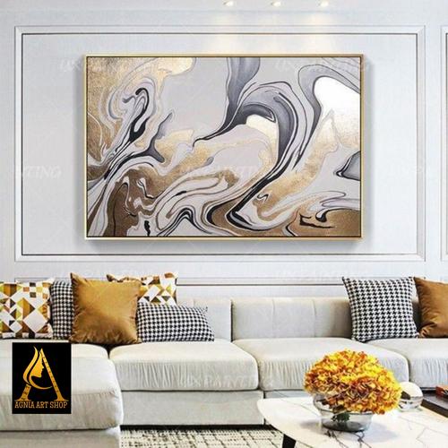 Jual lukisan modern abstrak - 60x100cm - Kab. Bandung - @agnia artshop ...