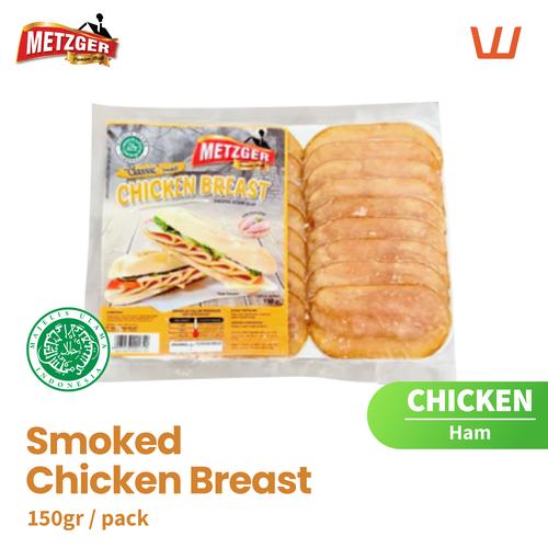 Jual HAM AYAM ASAP HALAL METZGER SMOKED CHICKEN BREAST 150GR - Jakarta ...
