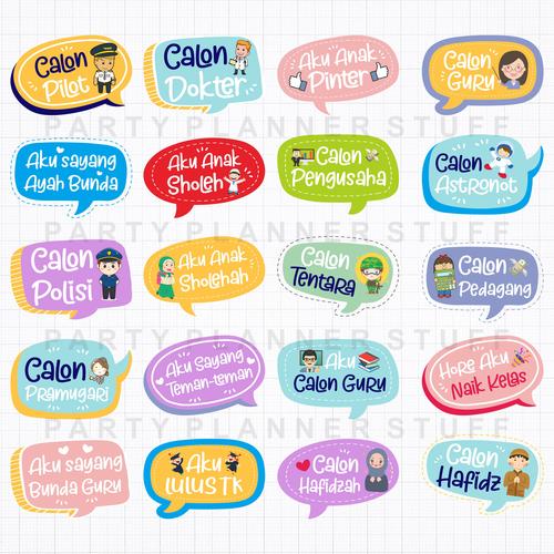 Jual Photobooth property aksesoris foto wisuda anak TK fun props wisuda ...