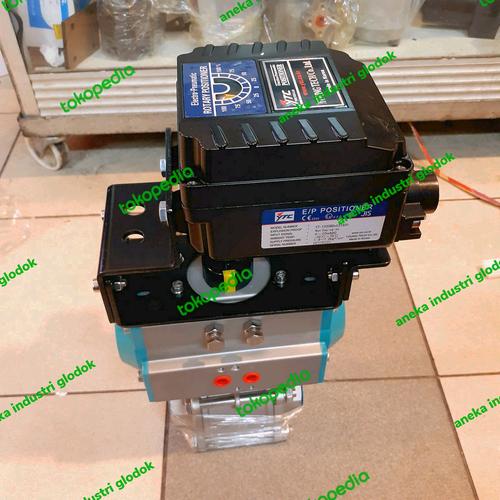 Jual double acting actuator ball valve 3pc ukuran 2 inch dan positioner ...