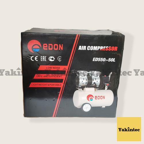 Jual Kompressor Angin EDON 0.75HP / Air Compressor Oiless 50 liter 3/4 ...