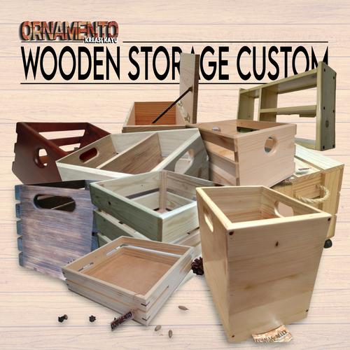 Jual Storage box custom / keranjang kayu custom - Kab. Bandung ...