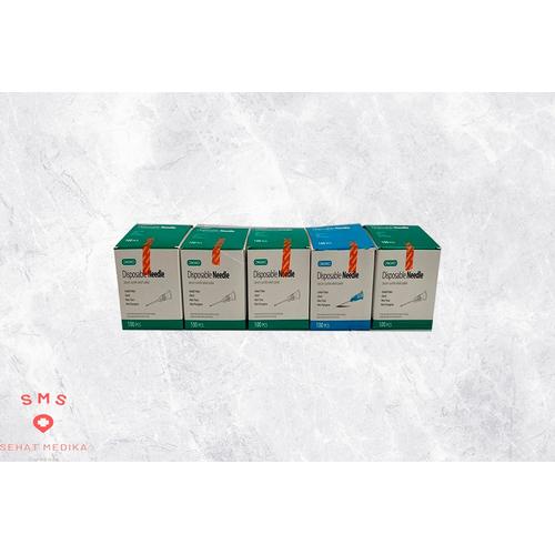 Jual Needle Onemed 18 23 25 26 27 G 100pcs Disposable Needle Jarum ...