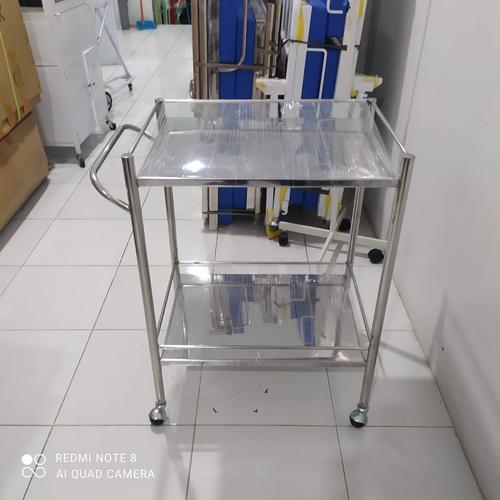 Jual Trolley instrument 2 tahap ss Stainless Steel/Troli - Kab ...