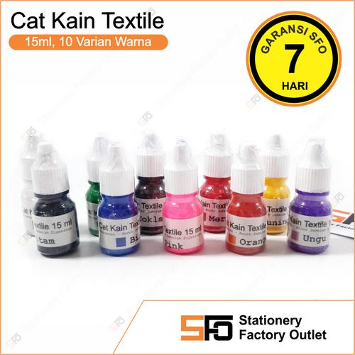 Jual Cat Textile 15ml - Satuan untuk Kain, Kaos, Sepatu, Jeans, Jaket ...