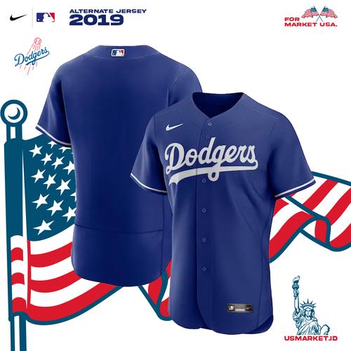 Jual Kaos Jersey Nike Baseball MLB Los Angeles Dodgers Men Original ...