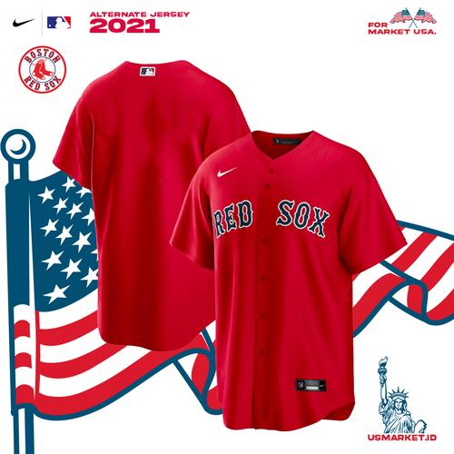 Promo Kaos Jersey Nike Baseball MLB Boston Red Sox Men Original Jersey ...
