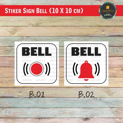 Jual Sticker Stiker Sign Rambu Bell Rumah - Uk. 10x10 cm - Kab ...
