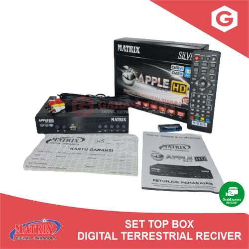 Jual Set Top Box Receiver Matrix Apple DVB T2 STB Youtube - SILVER ...