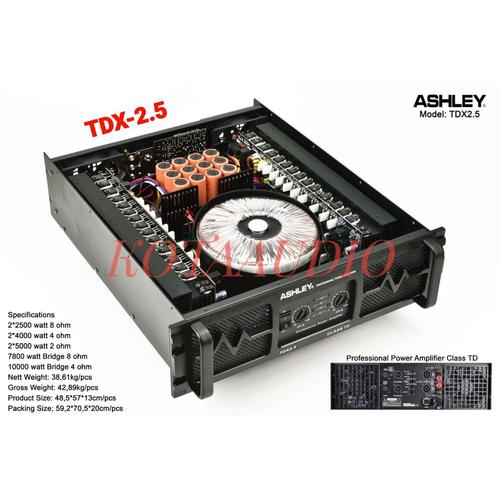 Jual POWER AMPLIFIER ASHLEY TDX 2.5 / ASHLEY TDX2.5 CLASS TD ORIGINAL ...