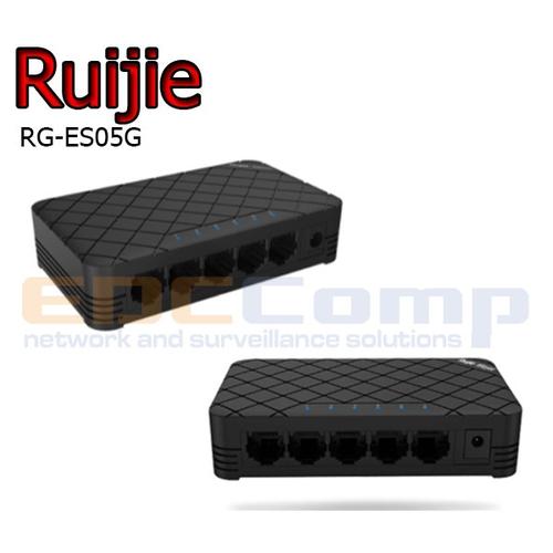 Jual RUIJIE RG-ES05G 5 Port Gigabit Plastic Case Unmanaged Switch ...