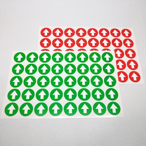 Jual Sticker Vinyl Penunjuk Arah Panah Stiker Arrow 2,5 cm (40 pcs ...