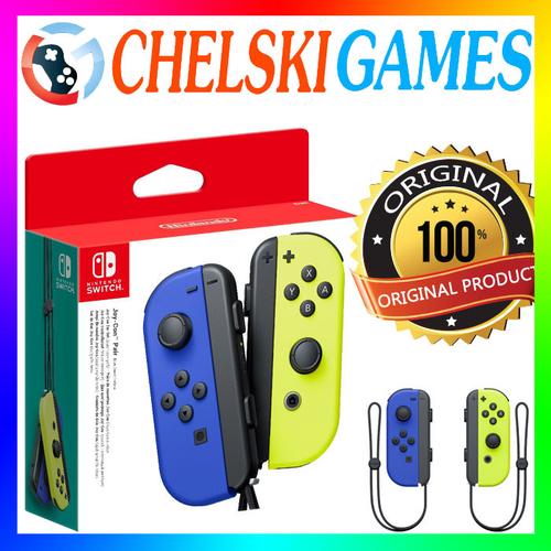 Jual Nintendo Switch Joycon Blue Neon Yellow / Joy Con Blue Neon Yellow ...