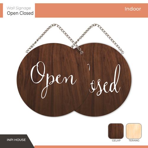 Jual Papan Tanda Open Closed - Coklat - Hitam - Kab. Bandung - INPI ...