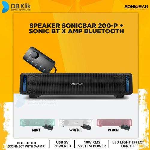 Jual Speaker SonicGear Sonicbar 200-P + Sonic BT X AMP Bluetooth ...