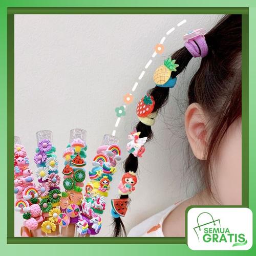 Jual Semua Gratis - Set Aksesoris Ikat Rambut Anak 10 in 1 Motif ...