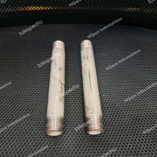 Jual Pipa Nepel 15 CM 1/2" inch Stainless SS304 / Pipa Naple 0,5" inch ...