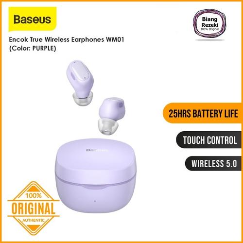 Jual BASEUS Encok True Wireless Earphones WM01 - Ungu - Jakarta Barat ...