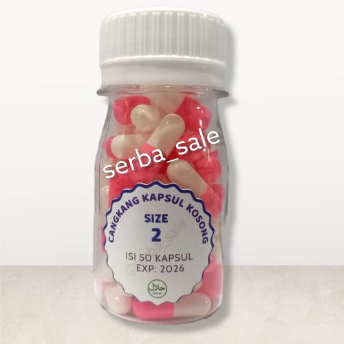 Jual Kapsul Kosong ukuran 2 isi 50 capsul capsule cangkang kapsul ...