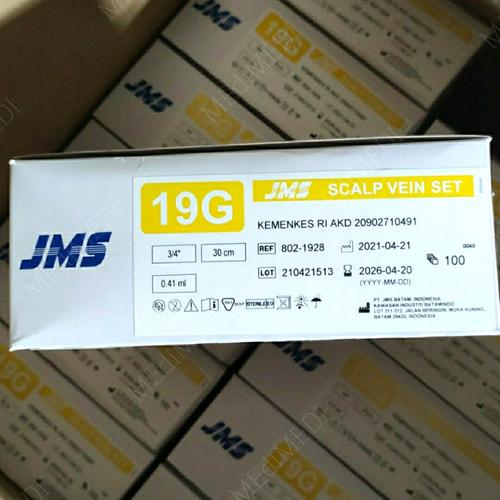 Jual JMS Scalp Vein Set Wing needle 19 G Original - Jakarta Timur ...