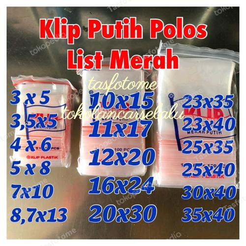 Jual Plastik Cetik Klip Obat 11x17 12x20 Zipack 17x11 20x12 Ziplock ...