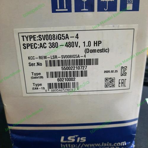 Jual INVERTER LS 1HP 0.75KW 0,75KW 380V SV008IG5A-4 ORIGINAL - Kota Bandung - Jaya Mandiri ...