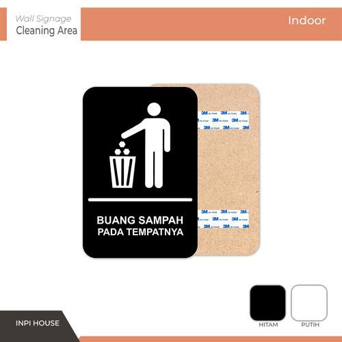 Jual signage buang sampah pada tempatnya - wall sign - Kab. Bandung ...