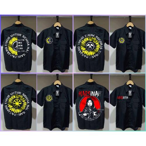 Jual kemeja pendek band punk,kemeja pria,kemeja pendek hitam,kemeja ...