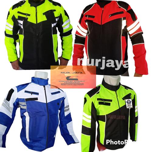 Jual jaket touring waterproof - biru putih, XXL - Kab. Bandung Barat ...
