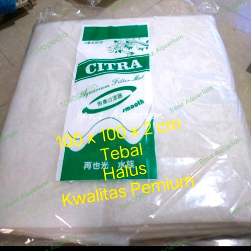 Jual Kapas Filter Kolam Kapas Busa Filter Premium 100 x 100 x 2 cm ...