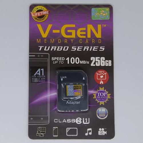 Jual VGEN Micro SD 256GB Turbo Class 10/ V-GeN MicroSD 256GB Class 10 ...