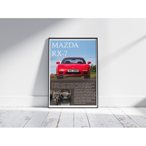 Jual Poster Mobil Mazda RX-7 ukuran A3 - Kab. Bogor - Nebula Shop.id ...