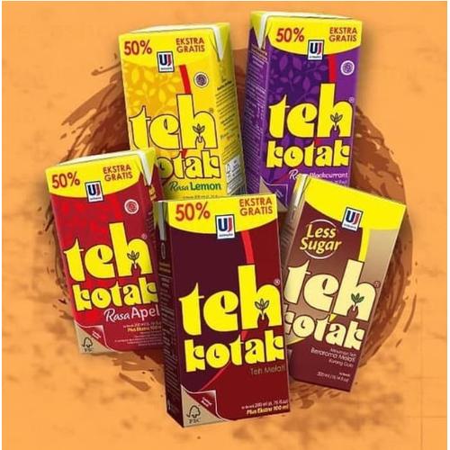 Jual TEH KOTAK Apel/Blackcurrant/Jasmine/Lemon/Less Sugar 300ml ...