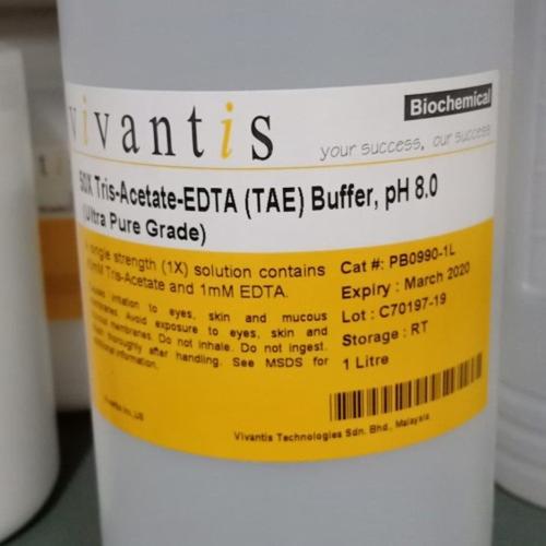Jual TAE Buffer 50x 1 Liter #elektroforesis #DNA,RNA,Protein Vivantis ...