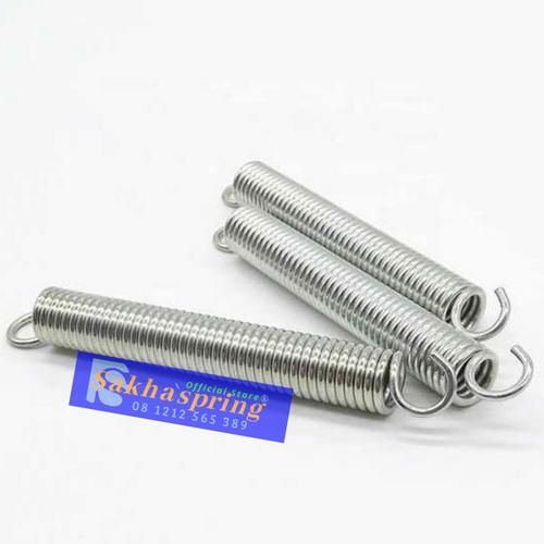 Jual Per tarik pegas stainless kawat 2mm od 12mm panjang total 200mm ...