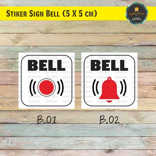 Jual Sticker Stiker Sign Rambu Bell Rumah - Uk. 5x5 cm - Kab. Tangerang ...