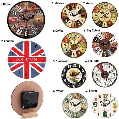 Jual READY!! Jam Meja Unik Aesthetic Minimalis Dari Kayu MDF Gaya ...