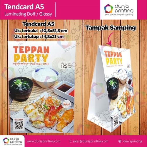 Jual Tend card / tabel takers - bahan ac 260 grm/ 310 grm+ lam Doff ...