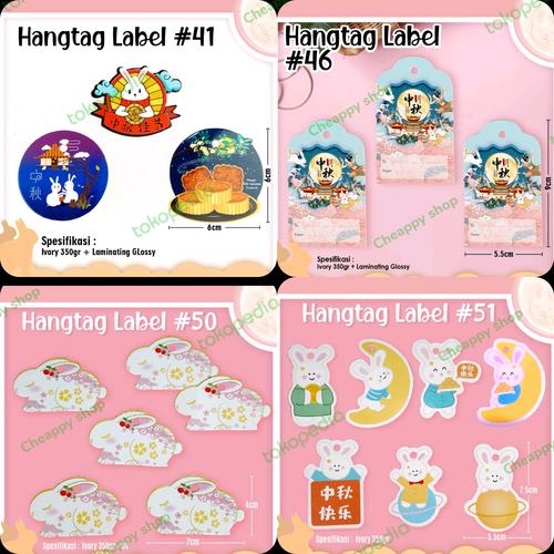 Jual Hangtag Kue bulan Hangtag Mooncake Hang Tag mooncake Label Gantung ...