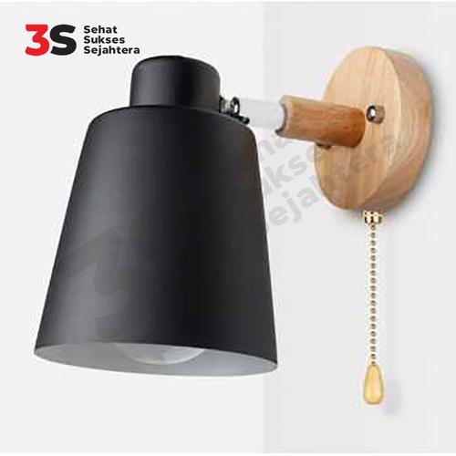 Jual JFactory Lampu Hias Dinding LED Minimalis Nordic Socket - Hitam ...