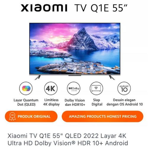 Jual Xiaomi TV Q1E 55" QLED 2022 4K Dolby Vision HDR 10+ Android TV 10 - 55 Q1E - Kab. Tangerang ...