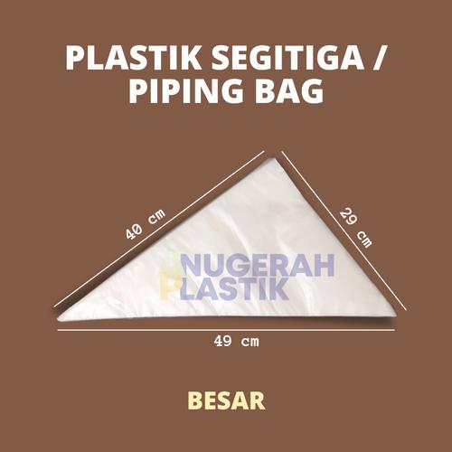 Jual Plastik Piping Bag Segitiga Besar Isi 100/ Plastik Corong/ Plastik ...