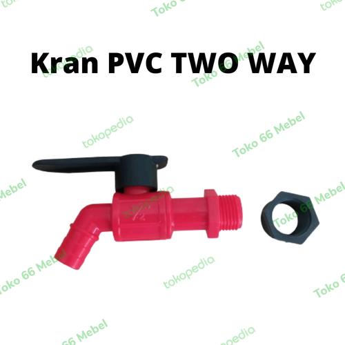 Jual Kran Taman PVC MDN Multifungsi / Kran Air Two Way 1/2" 3/4" / Kran ...