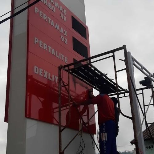Jual Display LED Untuk Totem SPBU, runningtext totem, totem spbu - Kab ...