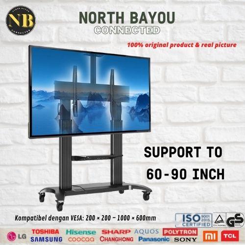 Jual NORTH BAYOU NB CF100 NBCF100 60'-100" TV STAND MOBILE CART BRACKET ...